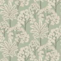 Grandeco Arcadia Tree Wallpaper Sage Green | Wallpaper Shop