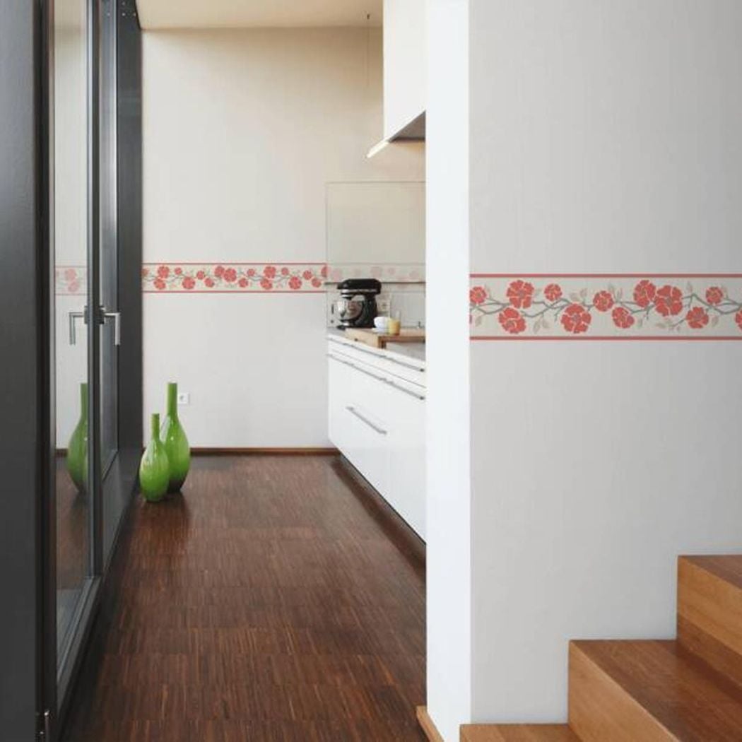 AS Creation Orange Textured Wallpaper Border | Wallpaper Shop