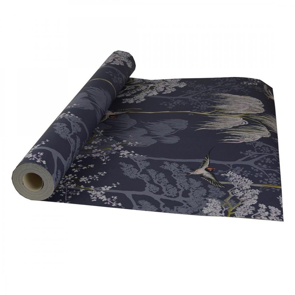 Japanese Blue Bird Wallpaper | Wallpaper Shop