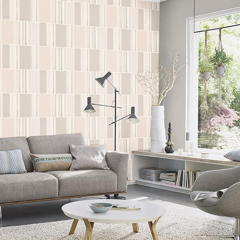 Rasch Contemporary Colour Blocks Wallpaper | Wallpaper Shop