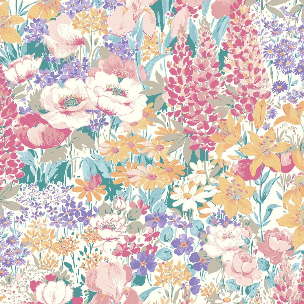 Laura Ashley Everingham Meadow Wallpaper Multi | Wallpaper Shop