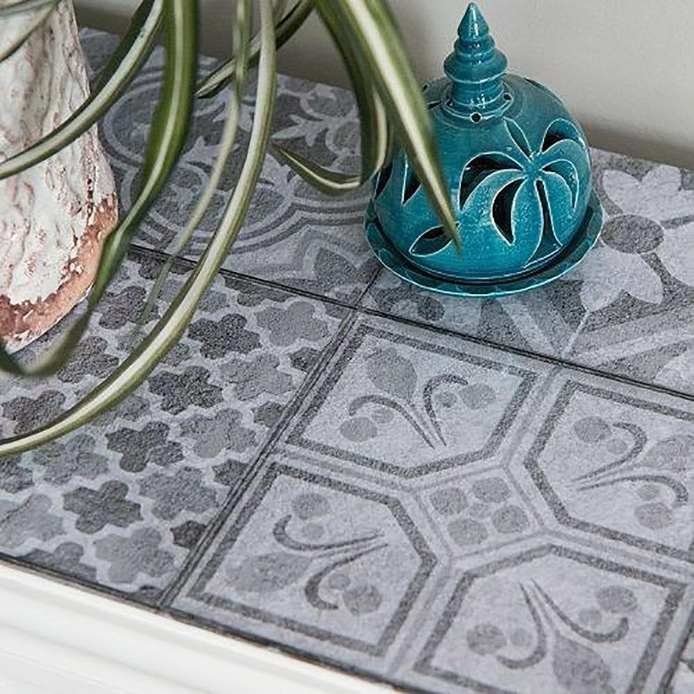 D-C-Fix Sticky Back Plastic Vinyl Grey Tile Effect | Wallpaper Shop