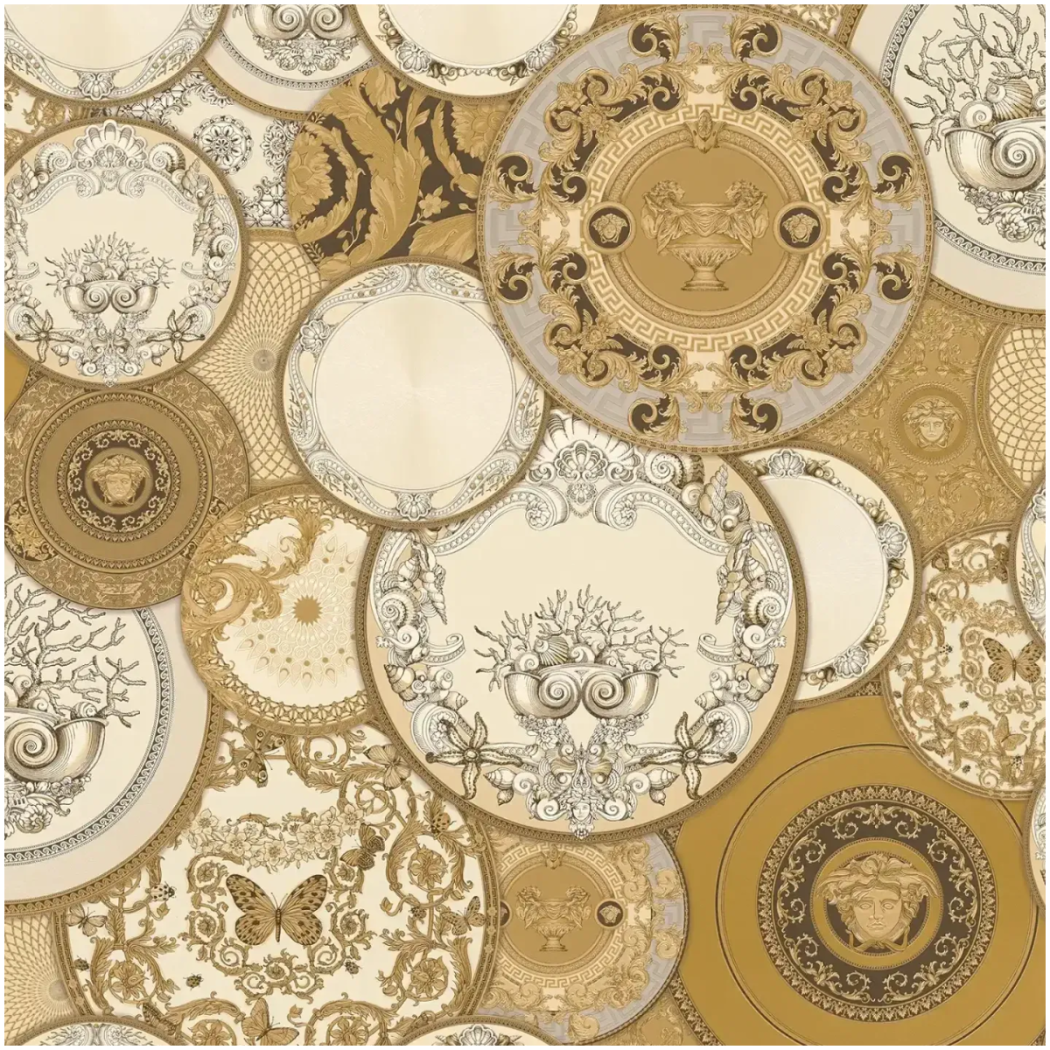 Versace Collection 6 Plates Wallpaper | Wallpaper Shop
