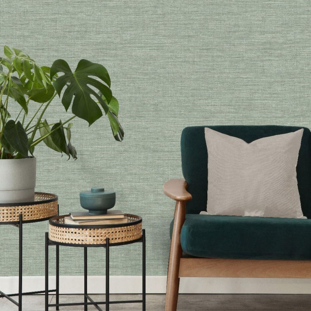 Crown Akina Texture Sage Wallpaper | Wallpaper Shop