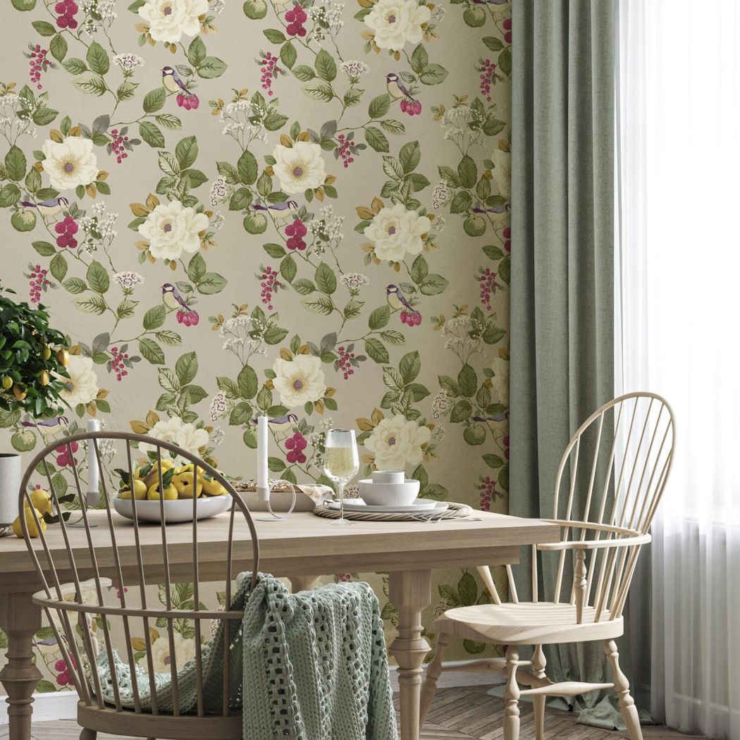 Belgravia Decor Bramble Floral Wallpaper | Wallpaper Shop