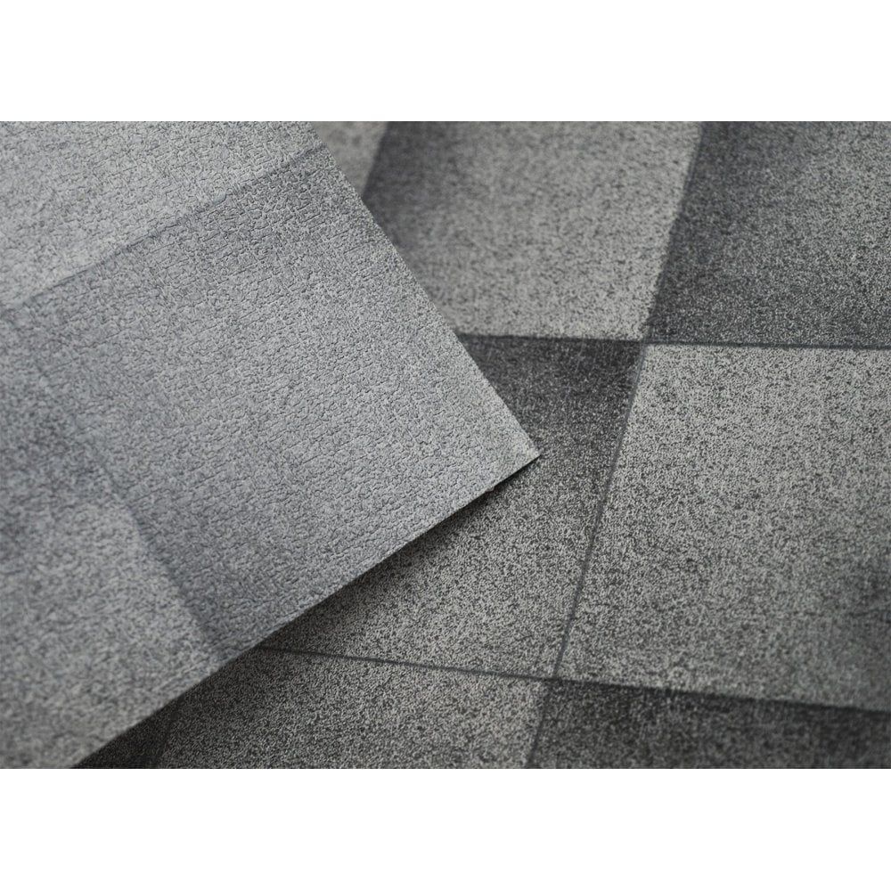 YöL Balmoral Tile Effect Vinyl Tiles Grey | Wallpaper Shop