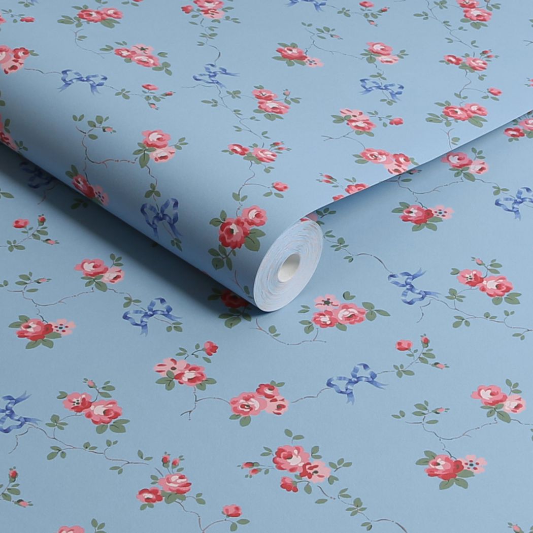 Cath Kidston Rose & Bows Wallpaper | Wallpaper Shop