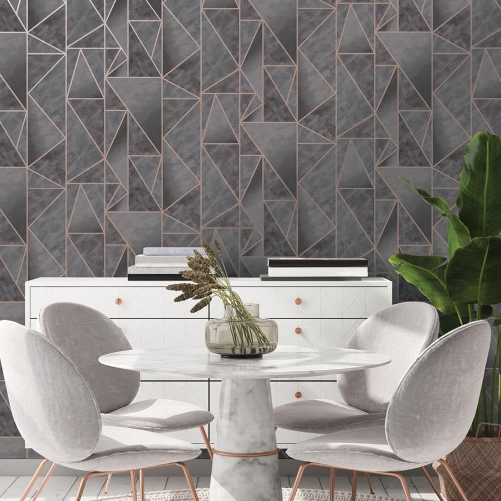 Charon Geometric Wallpaper | Wallpaper Shop