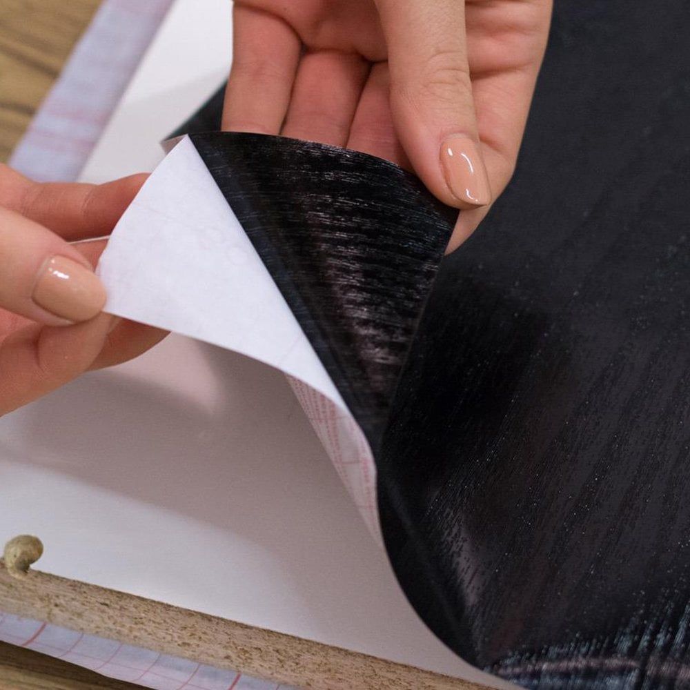 D-C-Fix Sticky Back Plastic Vinyl Black Wood Effect | Wallpaper Shop