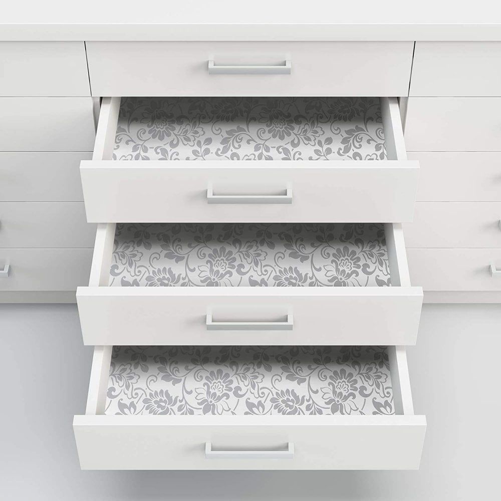 Fablon Sticky Back Plastic Heritage Silver Grey Self Adhesive PVC