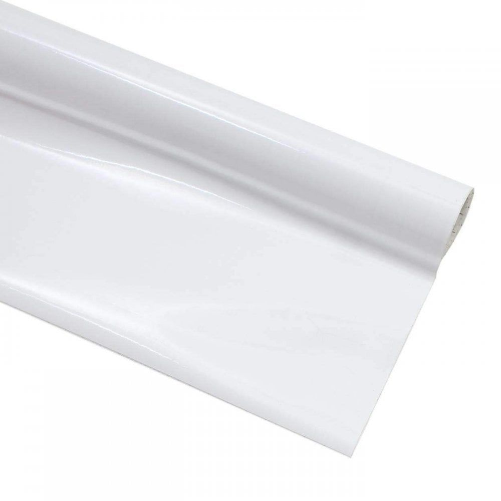 Fablon Sticky Back Plastic Glossy White Self Adhesive PVC Vinyl