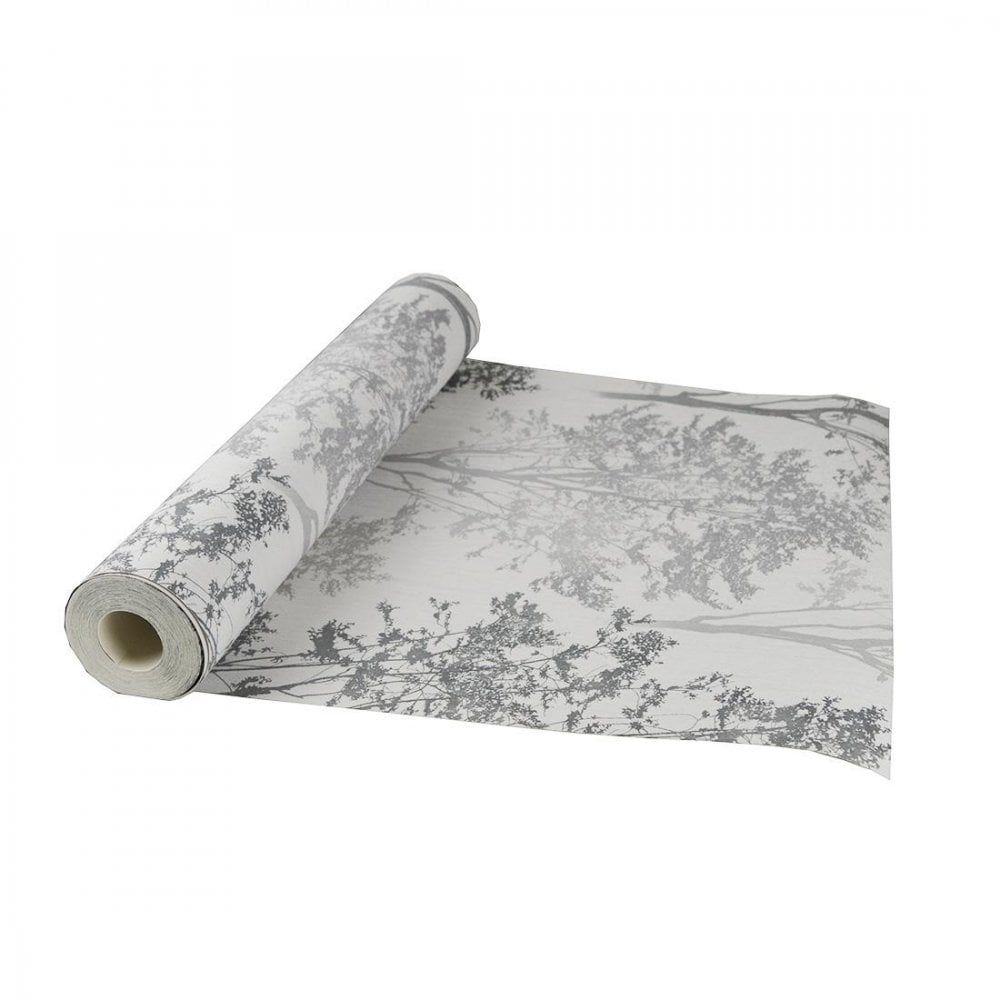 Wildwood Mono Grey Wallpaper | Wallpaper Shop