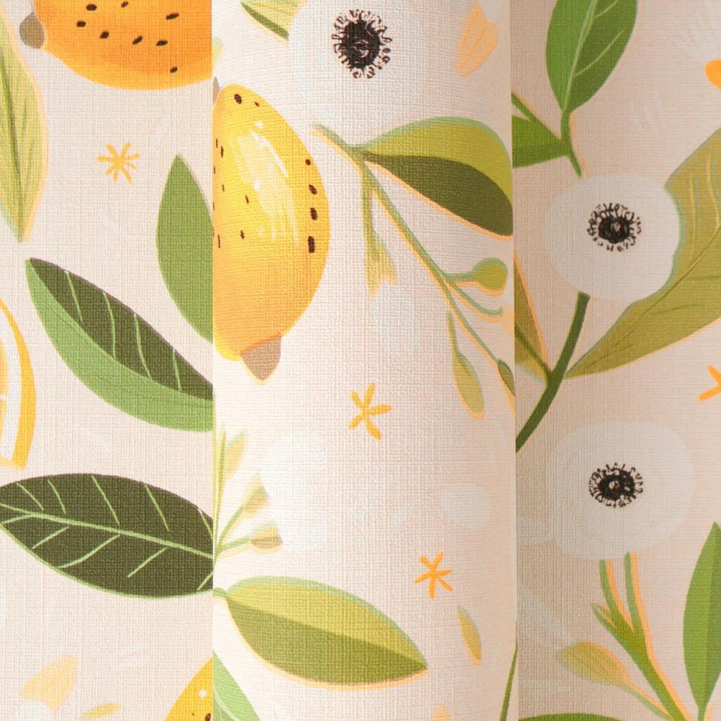 AS Creation Fruity Lemons Wallpaper Yellow Sage | Wallpaper Shop