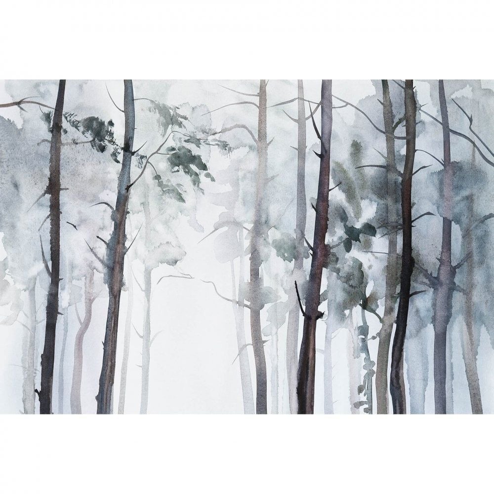 Retford Wallcoverings Watercolour Forest Wallpaper Mural | Wallpaper Shop