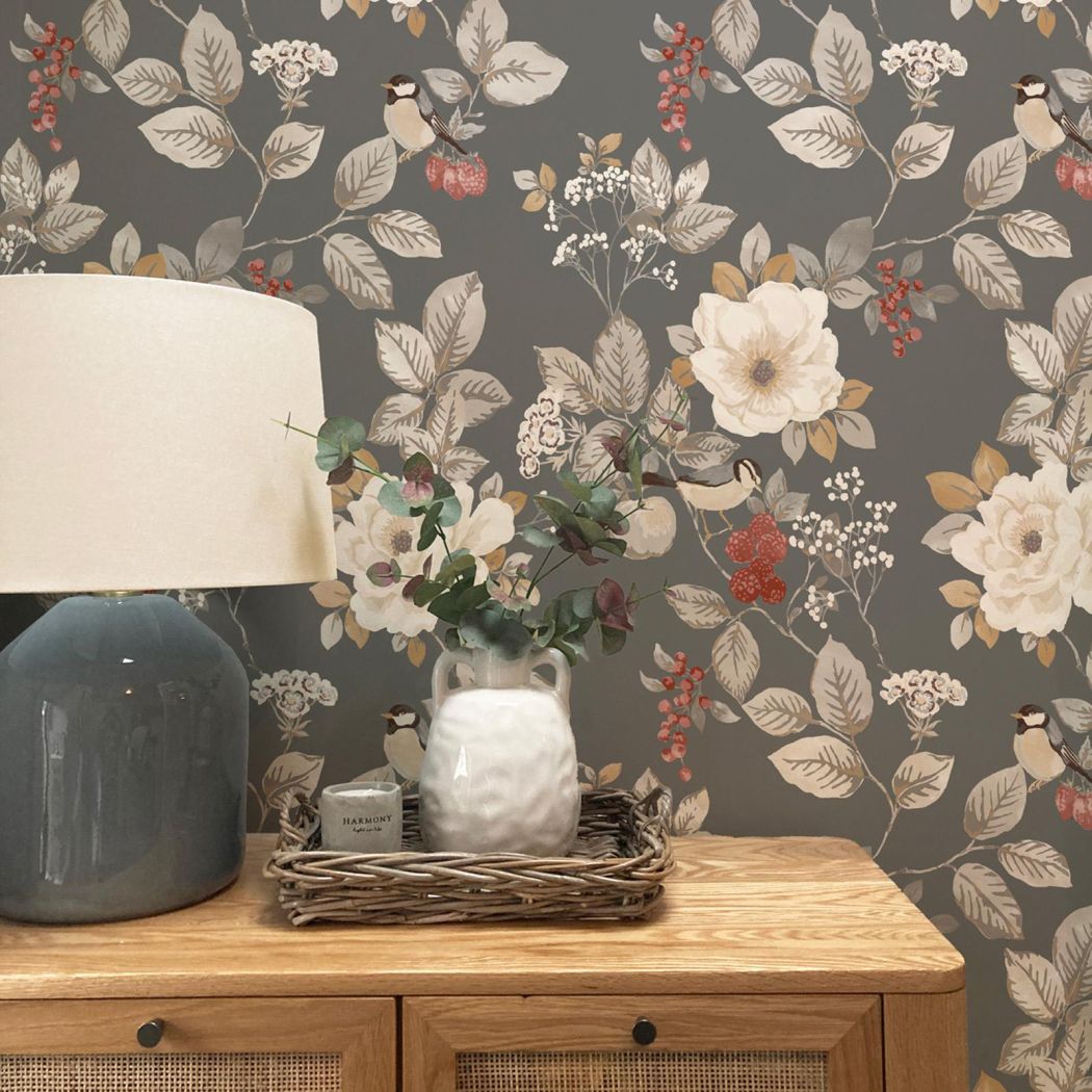Belgravia Decor Bramble Floral Wallpaper | Wallpaper Shop