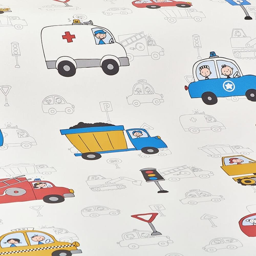 Debona Kids Cars Police Fire Engine Wallpaper | Wallpaper Shop