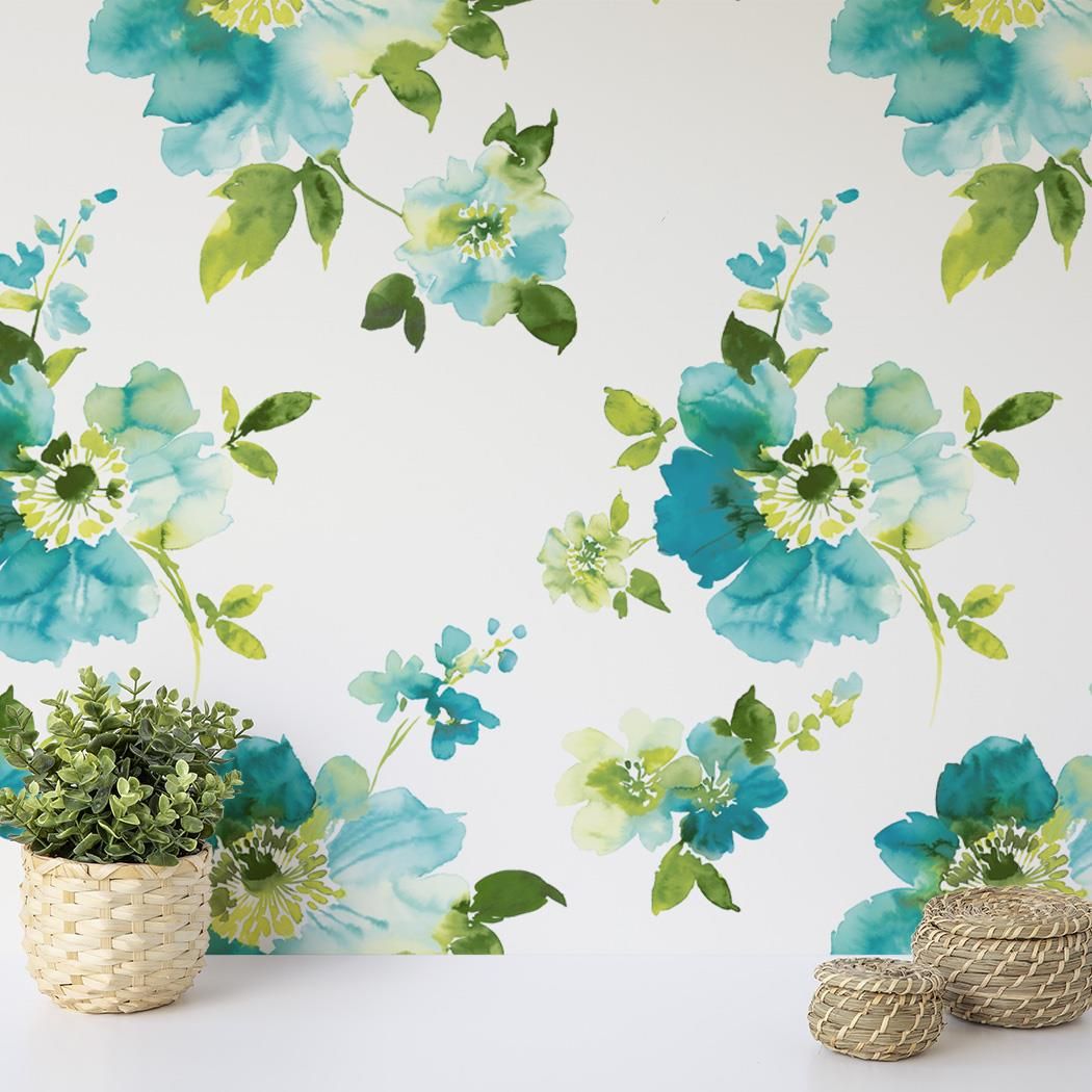 Wallquest Painted Floral Wallpaper | Wallpaper Shop