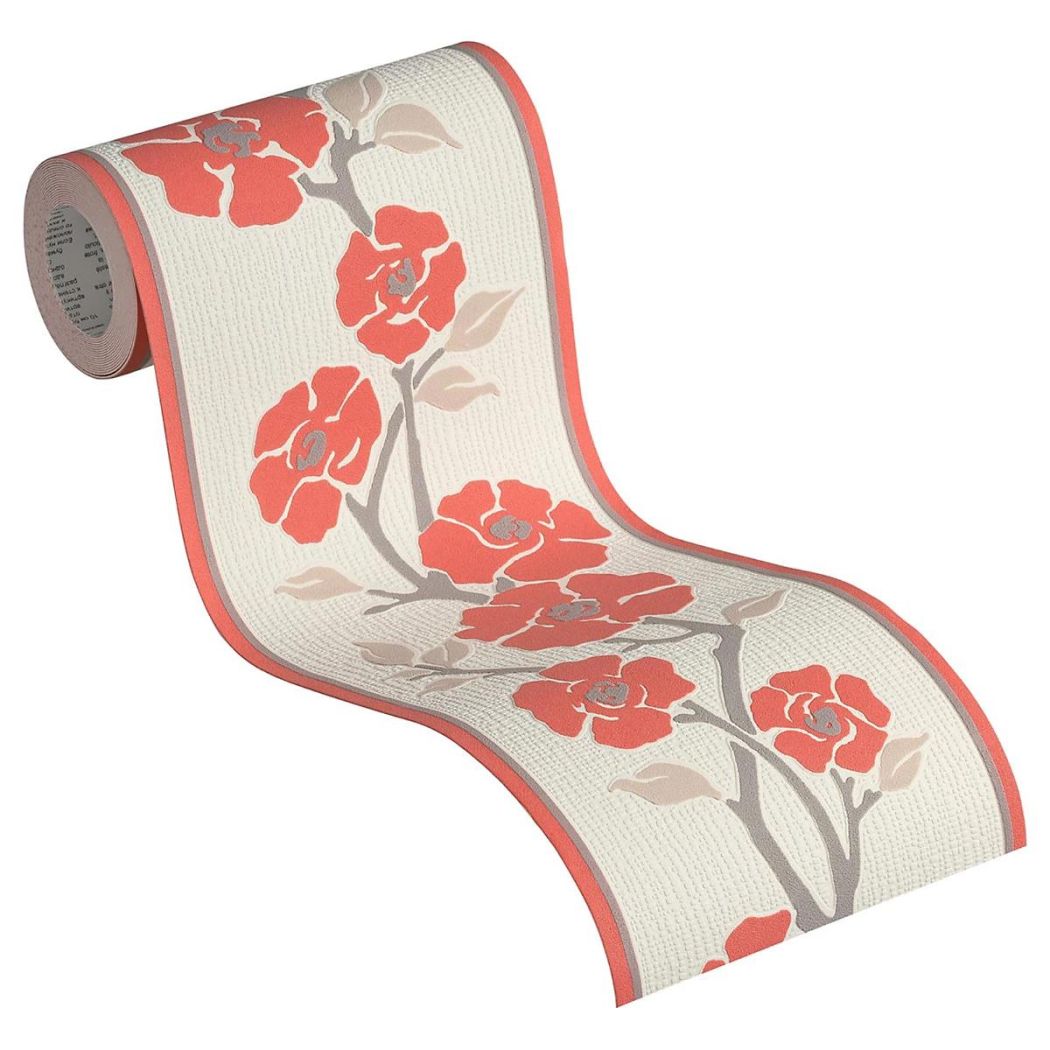 AS Creation Orange Textured Wallpaper Border | Wallpaper Shop