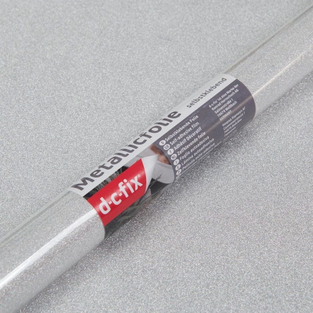 D-C-Fix Sticky Back Plastic Vinyl Silver Glitter | Wallpaper Shop