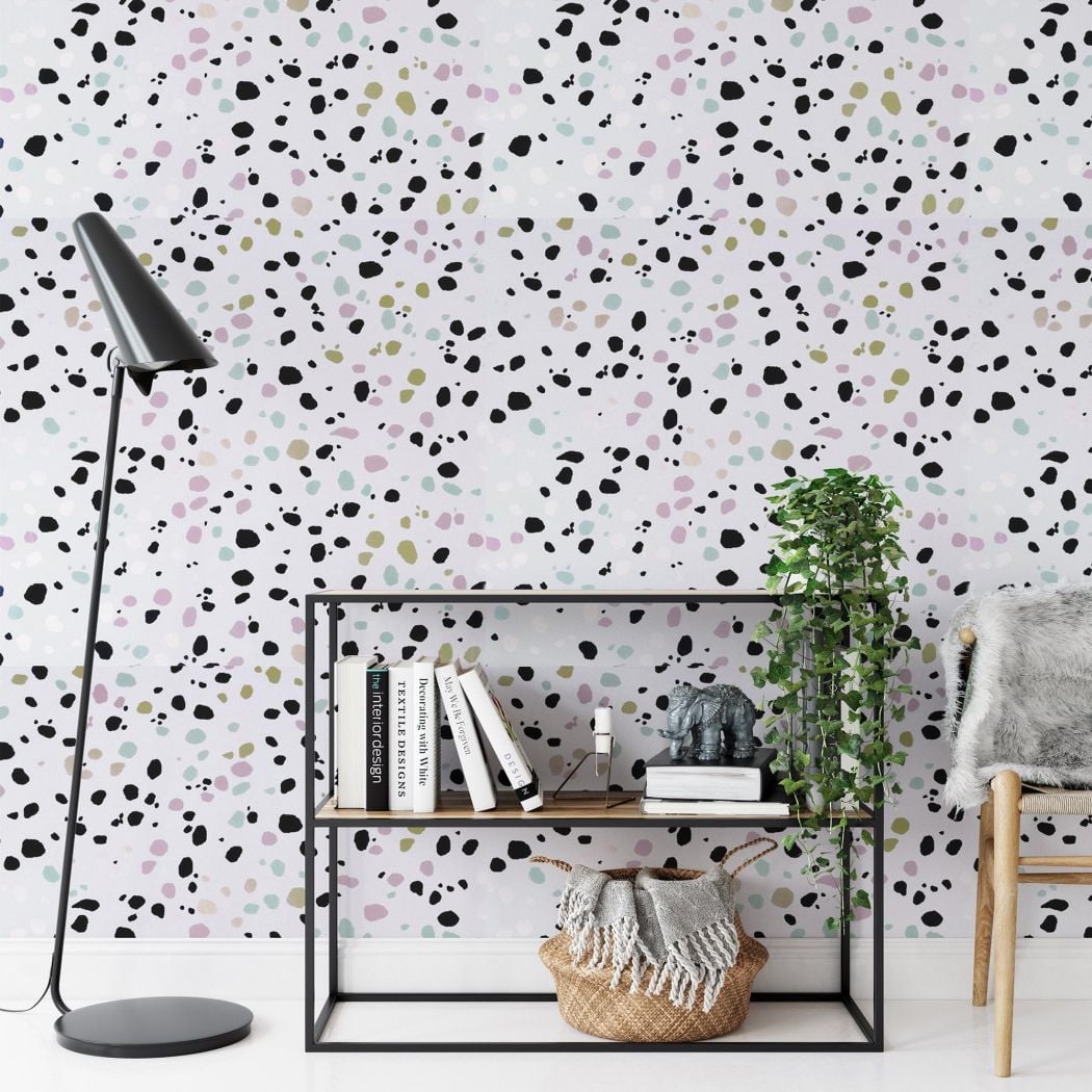 Arthouse 909708 Dalmatian Pastel Wallpaper Multicoloured
