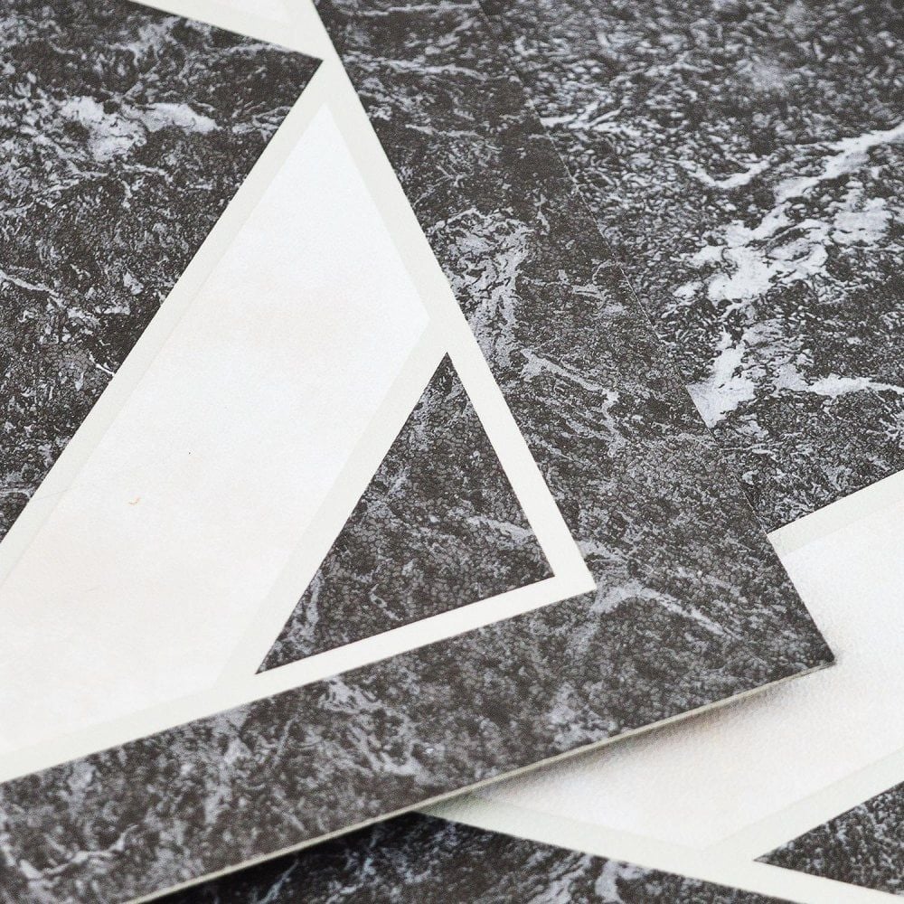 Marble Effect Vinyl Floor Tiles Grey Self Adhesive Stick On Flooring
