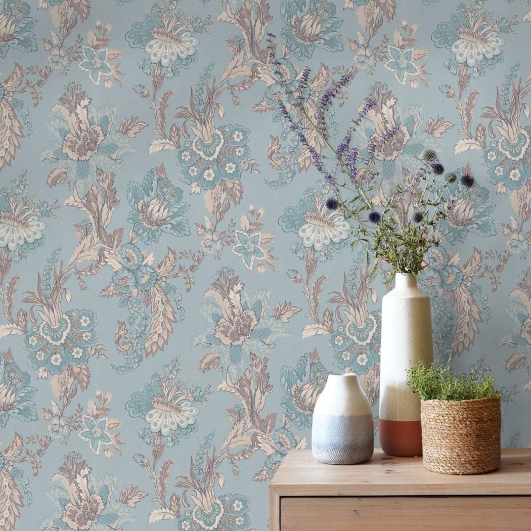Erismann Edward Duck Egg Wallpaper | Wallpaper Shop