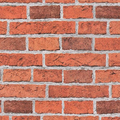 Brick Road Wallpaper Red Faux Brick Wall Wallpapershop.co.uk
