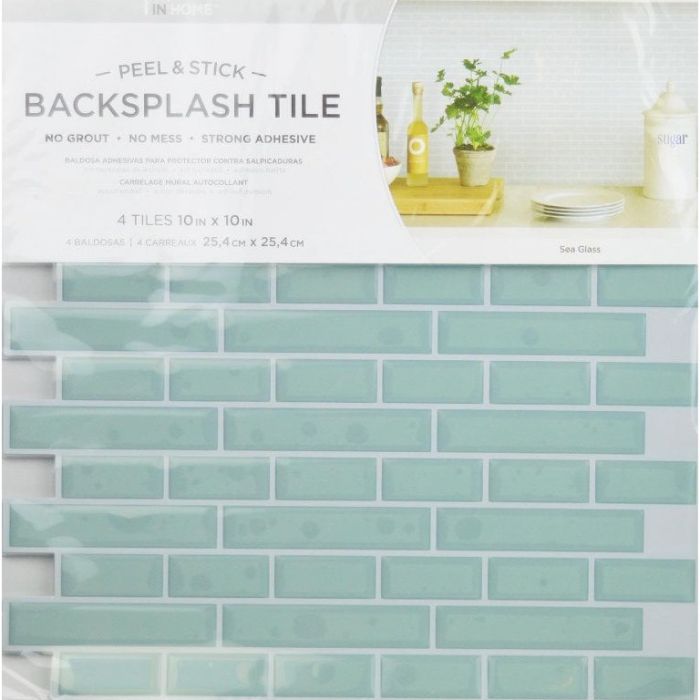WallPops Sea Glass Splashback Tile Stickers Blue | Wallpaper Shop
