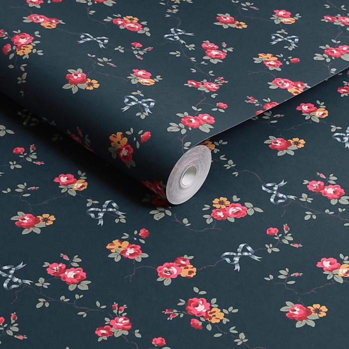 Cath Kidston Rose & Bows Wallpaper | Wallpaper Shop
