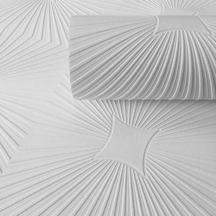 Art Deco Blown Vinyl White