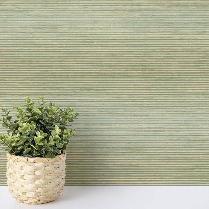 Designer Wallpapers Horizontal Stripe Wallpaper Green | Wallpaper Shop