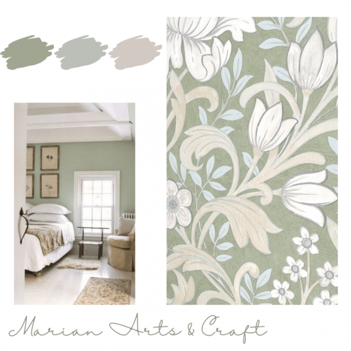 Marian Arts & Crafts Style Wallpaper | Wallpaper Shop